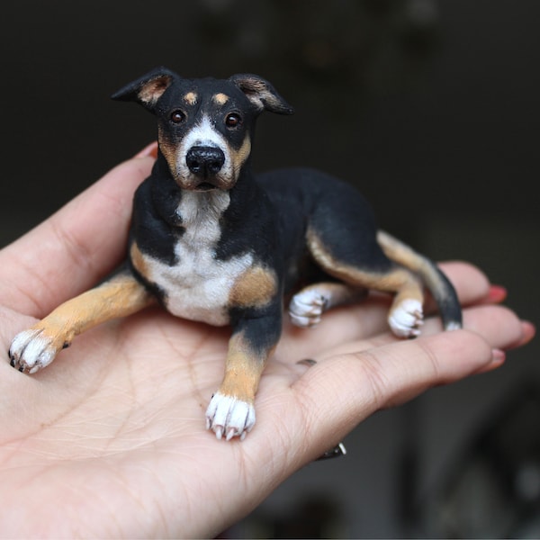 Custom Dog Sculpture - Handmade Dog Figurine - Polymer Clay Pet ...