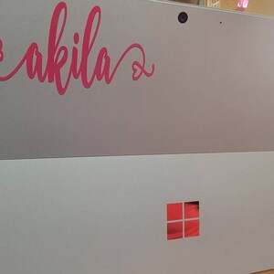 Laptop Stickers Laptop Decal Computer Decal Name Laptop - Etsy