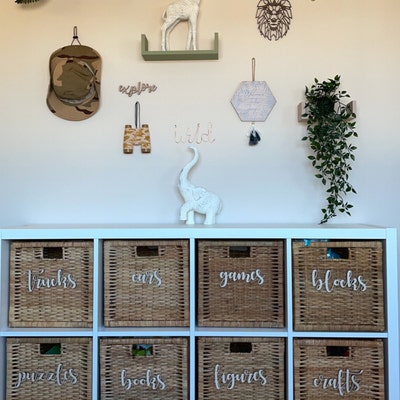 Storage Signs Wooden saturn Font Labels / Tags / Nursery Decor / Ikea ...