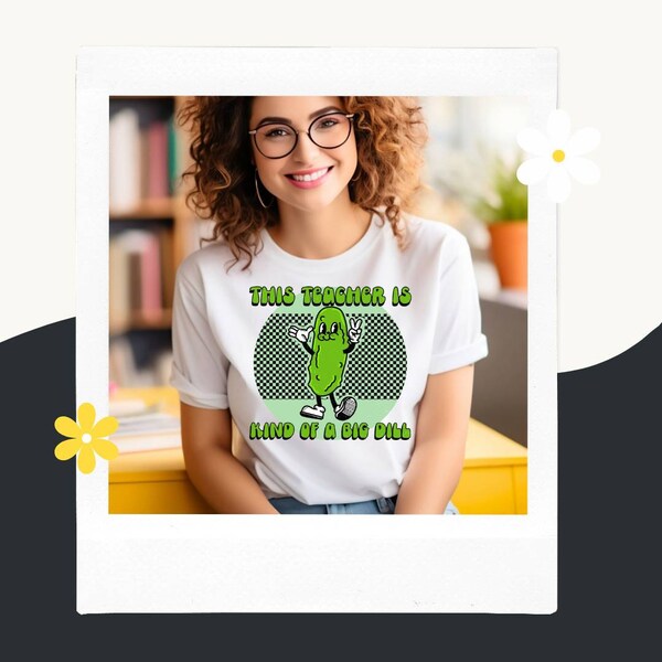 White T-shirt Mockup - Colorful Bright Fun Back to School Woman Teacher ...