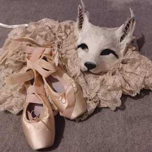 Luxury Lace Embellished Feather Fox Mask Unisex Woodland | Etsy