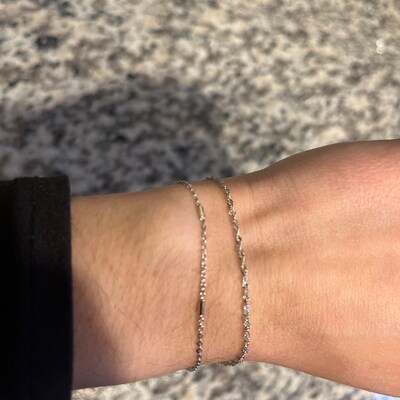 Two Delicate Bracelets Set Dainty Bracelet Set Two - Etsy