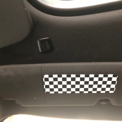 Visor Stickers Set Large Checkers - Etsy