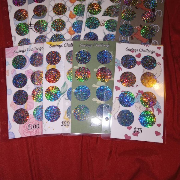 New Year Savings Challenge, 150 Dollar Scratch off Card, Money ...