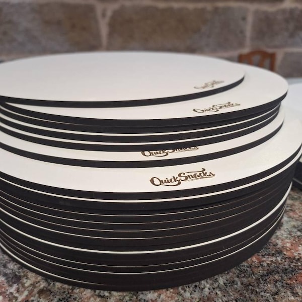 Personalized Rustic Wood Cake Stand: Engraved Display Board for Wedding ...