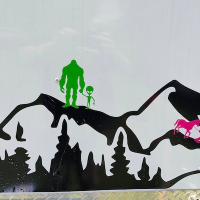 Bigfoot Sasquatch Family Vinyl Decal - Etsy