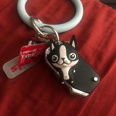 Boston Terrier Keychain, Boston Terrier Gift, Key Fob, Boston Terrier ...