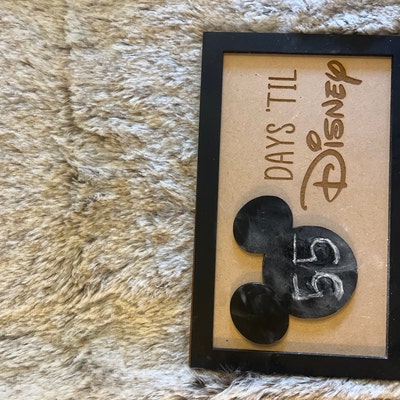 Days til Disney Countdown Sign - Etsy