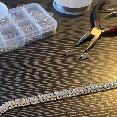 Rhinestone Trim Yard Crystal Wedding Trimming Fabric Rhinestone ...