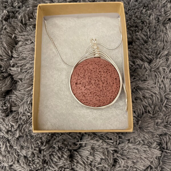 Wire Wrapped River Pebble Pendant, Minimalist Jewelry, Stone Jewelry ...