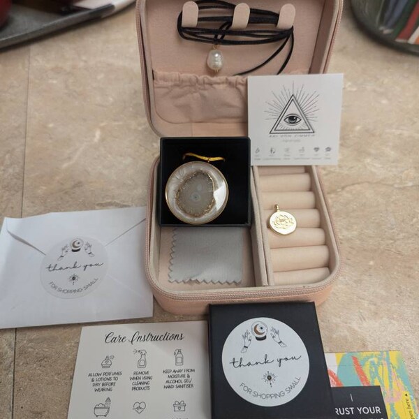 Extremely Powerful 5G EMF Orgonite Protection Necklace, Solar Quartz ...