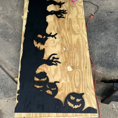 7.3ft Spooky Tree Template When Made. Printable Trace and Cut Halloween ...