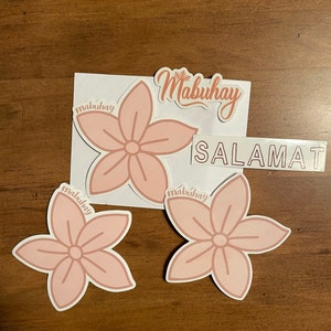 Sampaguita Mabuhay Filipino Vinyl Waterproof Sticker - Etsy