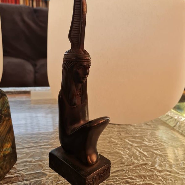 Statue Maat Goddess of Balance and Truth Black Figurine Handmade ...