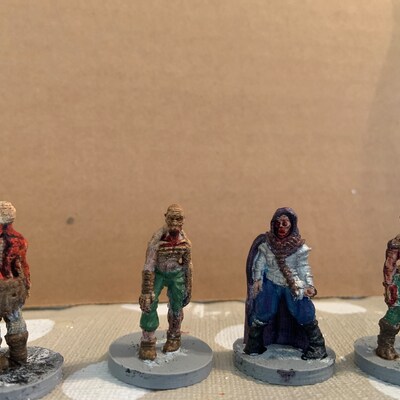 Zombie Horde set of 6, 12k Resin Dungeons and Dragons Dnd Miniatures D ...