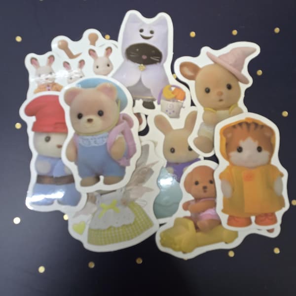 Monchhichi Inspired Vinyl Decal Sticker Bundle of 4 - Etsy