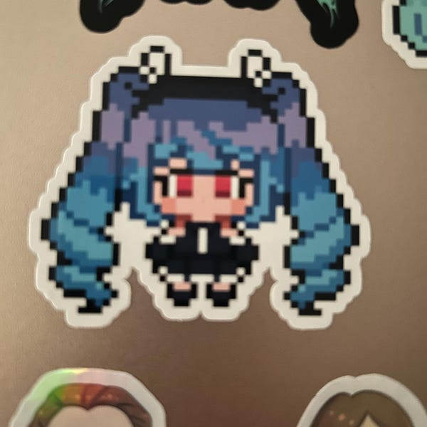Hatsune Miku Pixel Art Stickers 2'' - Etsy