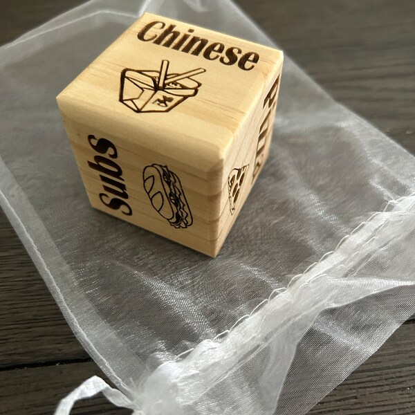 Dinner Dice - Custom Food Dice - Funny Gag Gift for Couples, Families ...