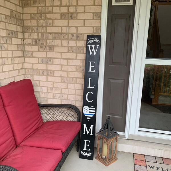 IKYFL Welcome Sign, Door Leaner Sign, Wooden Sign, Unwelcome Sign ...