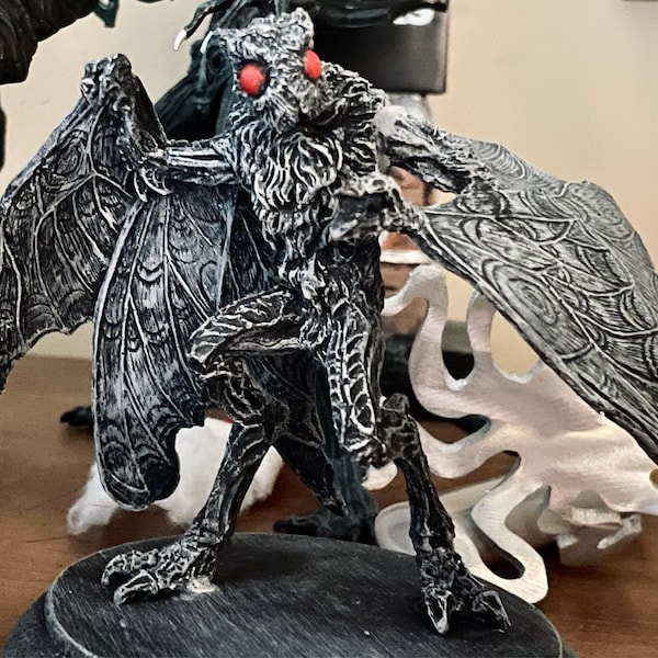 Mothman Statue, Half Scale Resin Sculpture Cryptozoology Creature ...