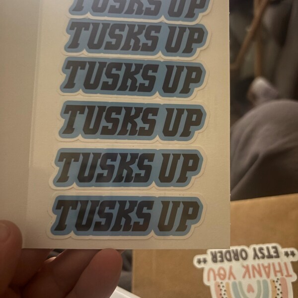 Tusks up Hockey Sticker, Hockey Decal, Utah Mammoth, Stanley Sticker ...