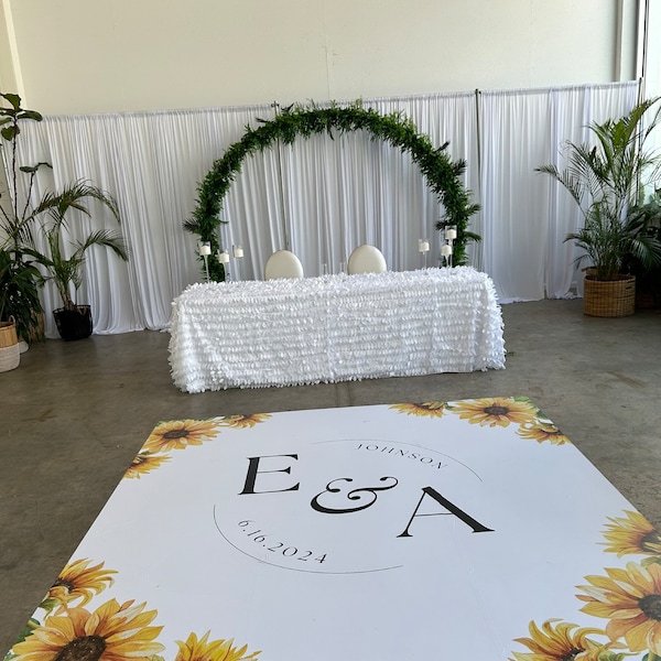 Quinceanera Floor Wrap | Wedding Dance Floor Decal | Custom Dance Floor ...