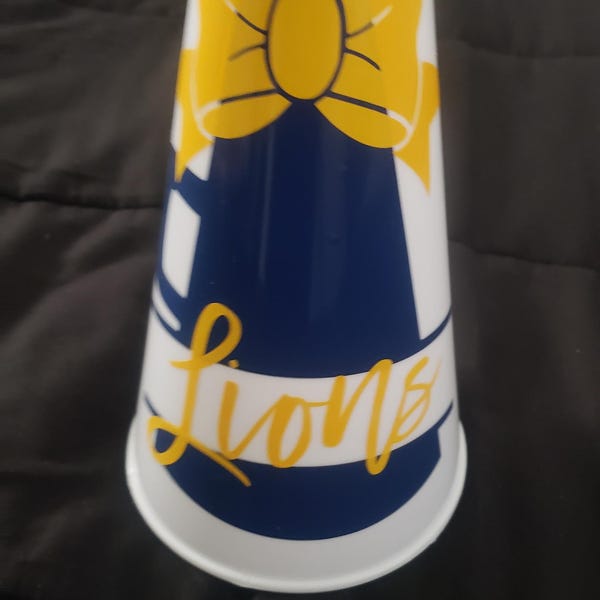 Cheerleader Decal | Cheerleading Decal | Megaphone Decal | Personalized ...