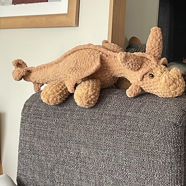 Crochet Dragon Pattern Morningstartail Feathertail Daggertail 2-in-1 ...