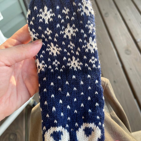 Snowy Sheep Holiday Sock Knitting Pattern (PDF Pattern) - Etsy