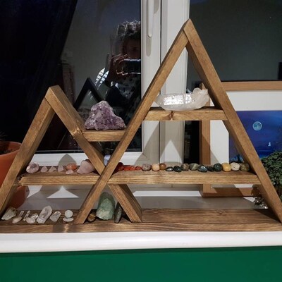 Mountain Shelf, Crystal Shelf, Pyramid Shelf, Crystal Altar, Crystal ...