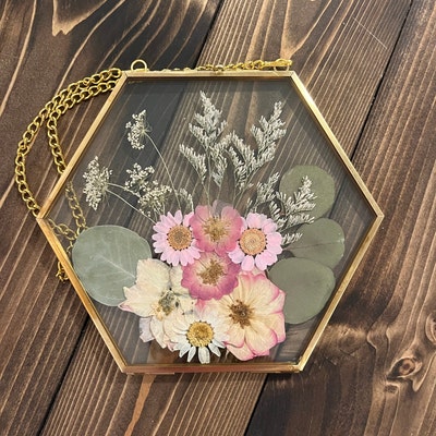 Pressed Flower Flower Wall Decor Hanging Frame Flower Frame Flower ...