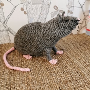 Digital Crochet Pattern Realistic Rat - Etsy