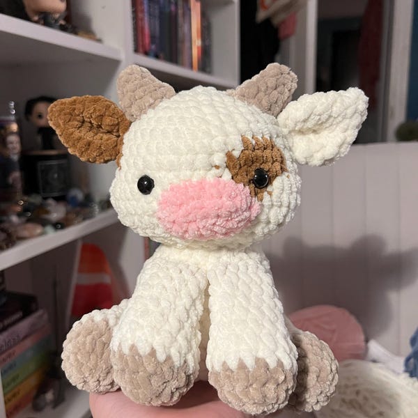 Amigurumi Cow Pattern, Plush Pattern, Stuffed Cow Toy, Cow, Crochet Cow ...