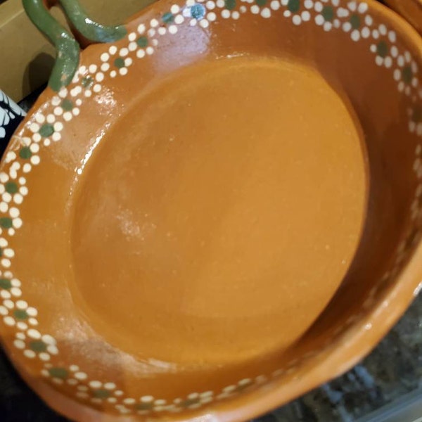 Mexican Terracotta Fry Pan Cazuelas/handmade/sarten De Barro - Etsy