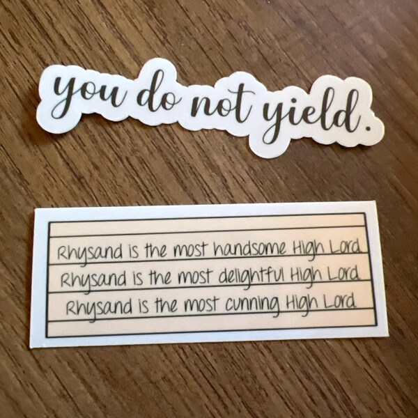 High Lord Rhysand Sticker | ACOTAR Sticker | TOG Sticker | SJM Sticker ...