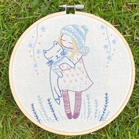 Kitty Hand Embroidery Pattern PDF - Etsy Australia