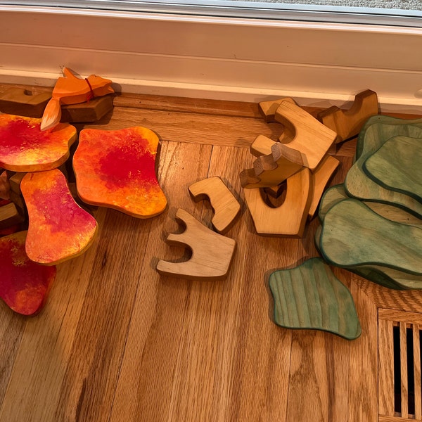 Handmade Tree House Blocks Set - Double Set Option, Toddler or ...