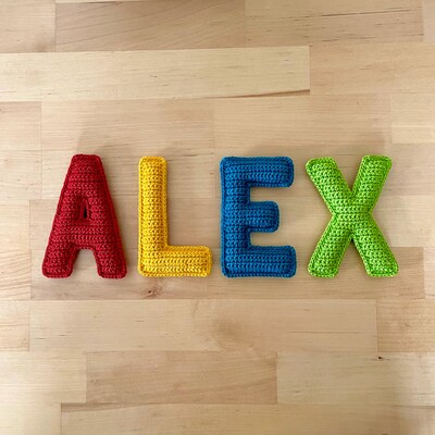 Letter N Crochet Pattern, Stuffed Amigurumi Capital Letters, Crochet ...
