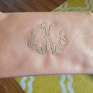 Monogram Wristlet With Mini Initial Monogram Wristlet Wallet ...