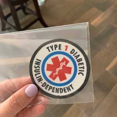 Type 1 Diabetic Patch, Insulin Dependent Medical Alert Diabetes Patch ...
