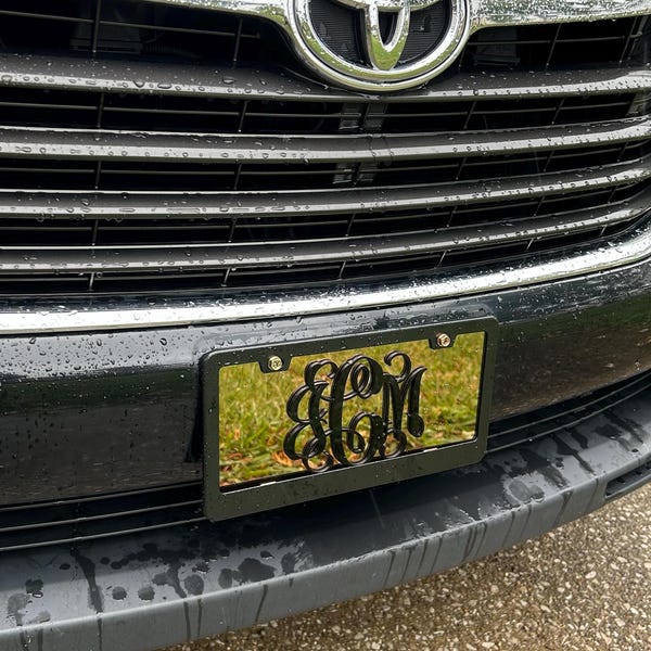 Custom Mirror "bronze" License Plate, Car Tag, Personalized Car Tag ...