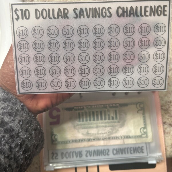 1 Dollar Mini Savings Tracker, A6 Savings, Cash Envelopes, Mini Savings ...