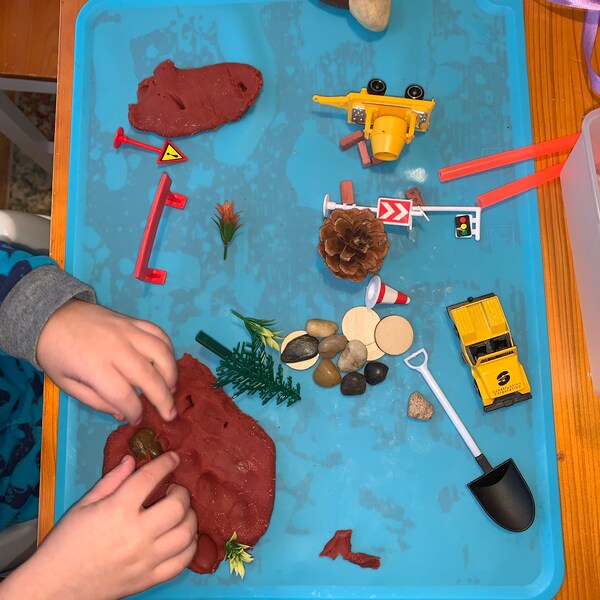 Fireman Playdough Kit, Fire Fighter Sensory Kit, Fire Playdoh Kit ...