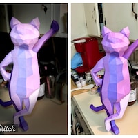 Cat Papercraft Template You Will Do It Very Easily With Step by Step ...