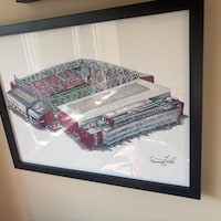 Drawing of Anfield Stadium Liverpool Themed Drawing | Football Prints ...