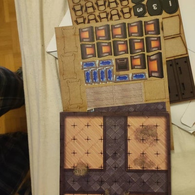 Giant Dnd Tavern Terrain Kit 129pc Double Side Printed on 1/8 MDF 11 ...