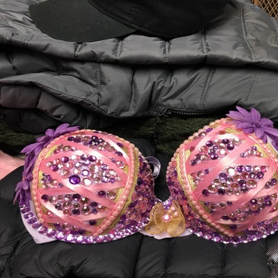 Tangled Rapunzel Rave Bra / Costume - Etsy
