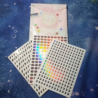 Lighting Bolt Permanent Vinyl Sticker Sheet - Etsy