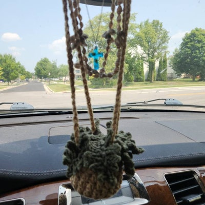 Car Fern Crochet PATTERN by Pamelambie Car Plant - Etsy