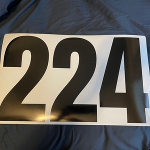 Race Car Number Plate Permanent Vinyl or Reusable Magnet - Etsy